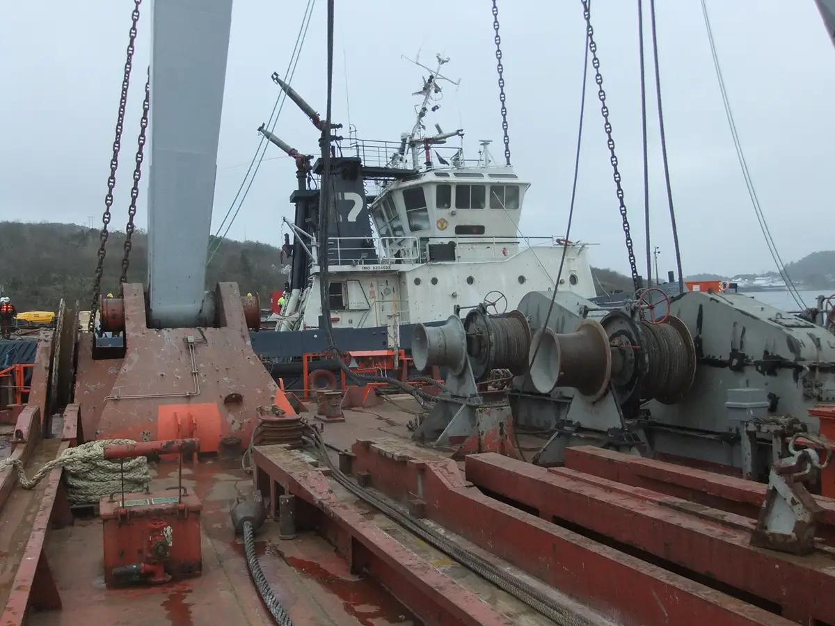 Salvage operation of FFS Achilles - J.J. Ugland Construction