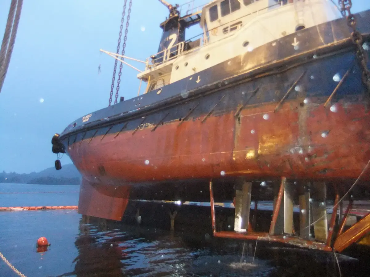 Salvage operation of FFS Achilles - J.J. Ugland Construction