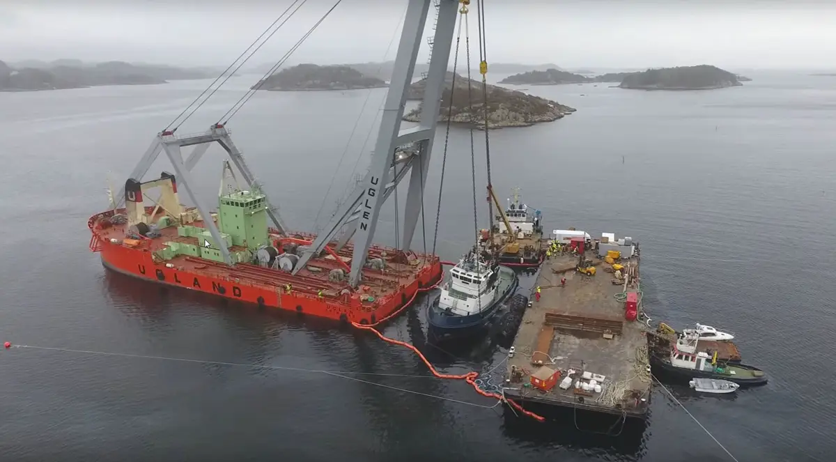 Salvage operation of FFS Achilles - J.J. Ugland Construction